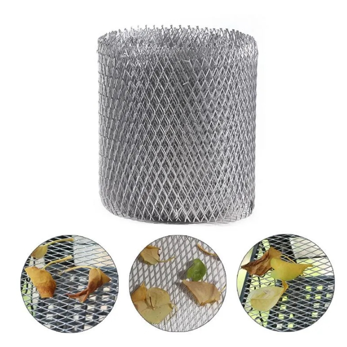 Mesh Gutter Guards Anti-rust Gutter Protection Covers 6m/19.68ft Length ...