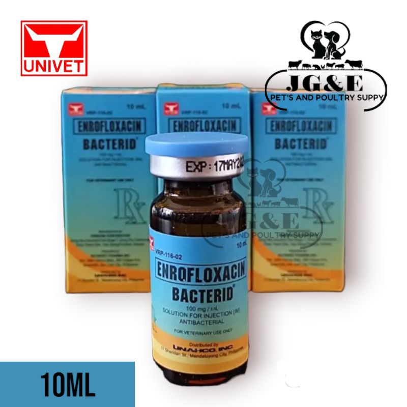 BACTERID ENROFLOXACIN 10ML | Shopee Philippines