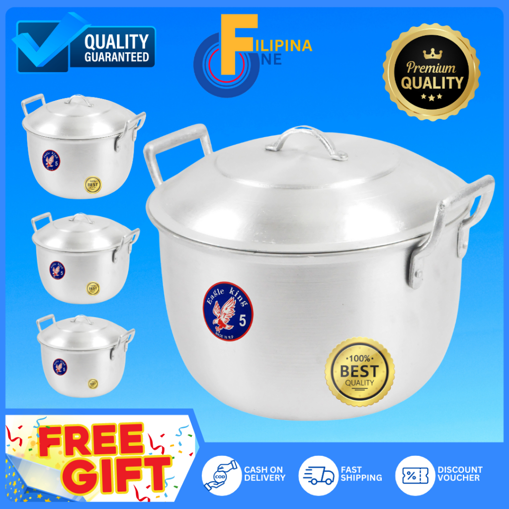 Caldero / Kaldero Aluminum Pot Double Handle Makapal kitchenware good ...
