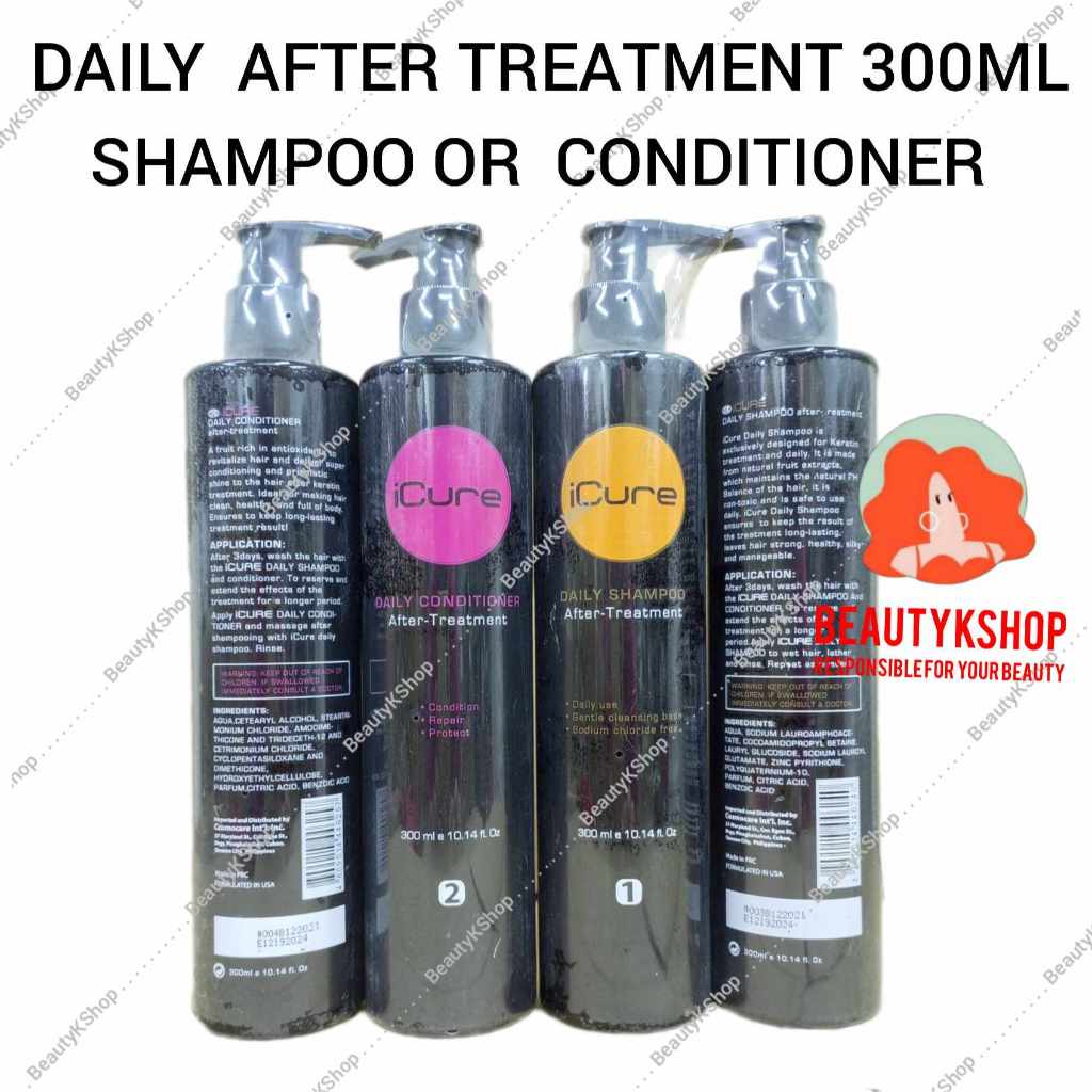 2Sets Authentic iCure After-Treatment Set Shampoo&Conditioner | Shopee ...