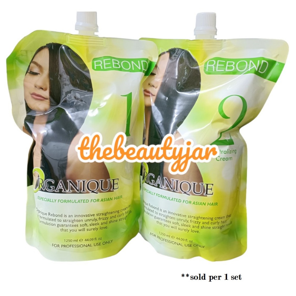Organique Rebonding Set (1250mL straightening cream + 1250mL ...
