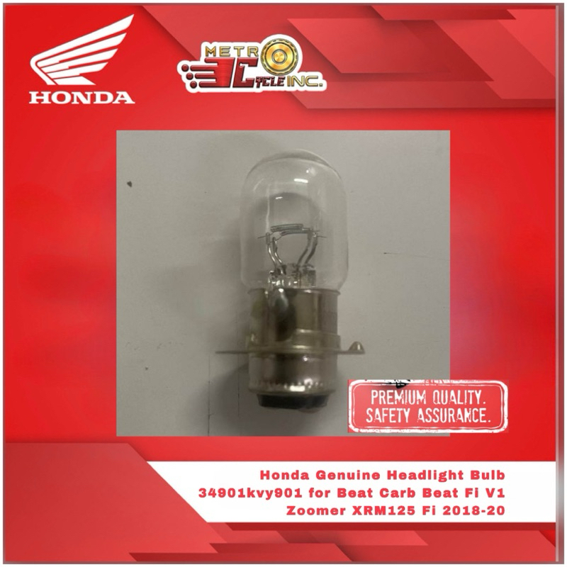 Honda Genuine Headlight Bulb 34901kvy901 for Beat Carb Beat Fi V1 ...
