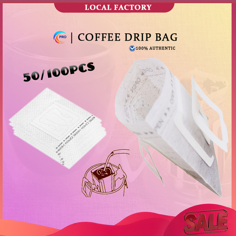 50pcs Empty Coffee Drip Bags - Premium Tea & Coffee Filter Paper ...