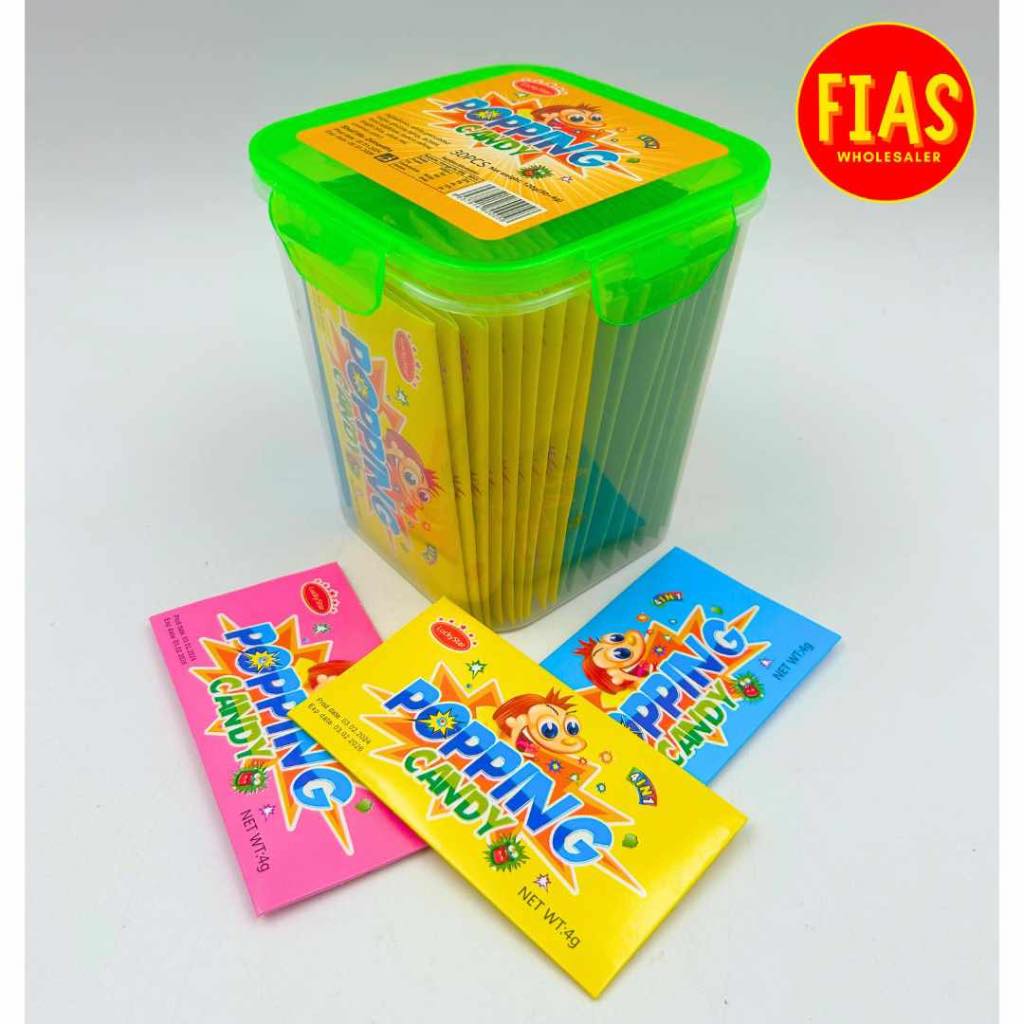 30 packs 4n1 Popping Candy with Free Storage Box | Shopee Philippines