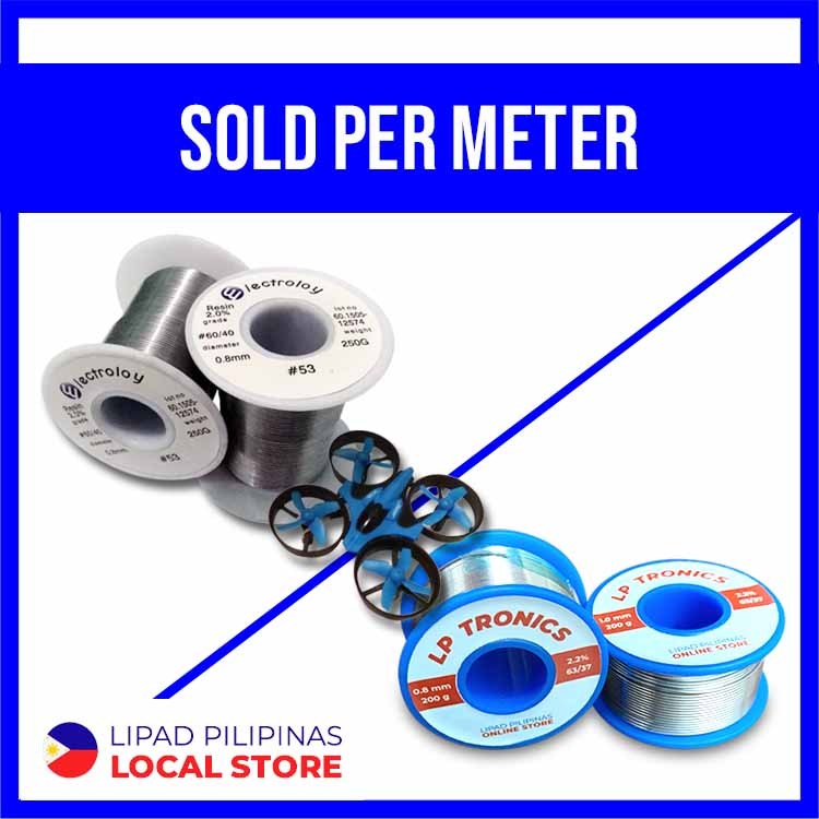 Electroloy (Sold per meter) Soldering Lead LP Tronics 0.6 0.8 1.0 mm ...