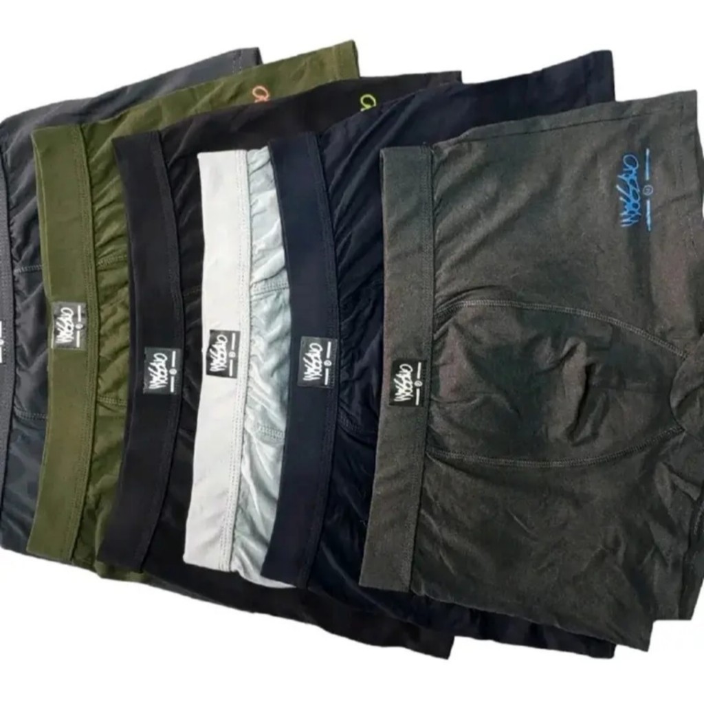 COD Men's Cotton Solid Color Boxer Briefs 6/12pcs(Brand Random ...