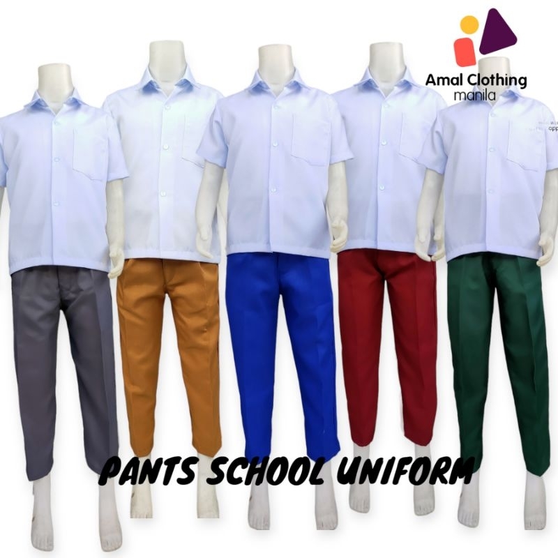 SLACKS PANTS school uniform for kids | Shopee Philippines