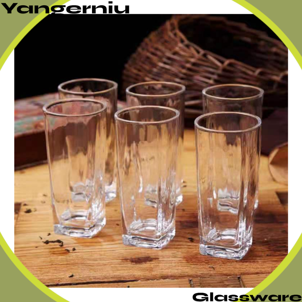 Set of 6pieces Square Base High ball Y2001 | Shopee Philippines