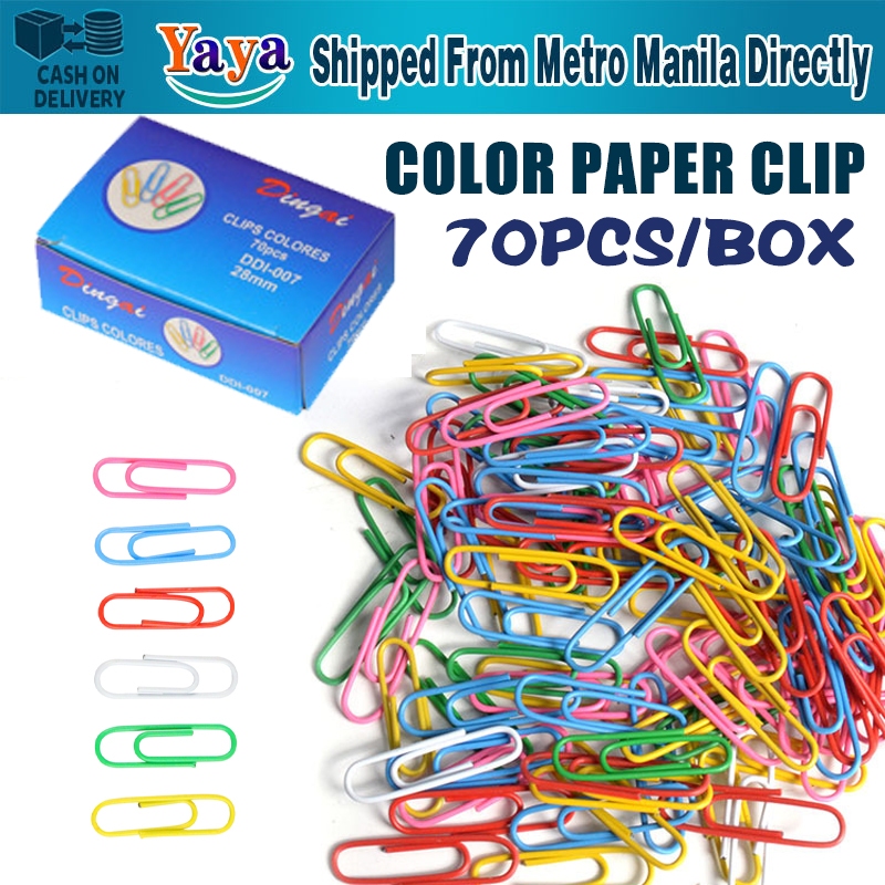 【Fast Delivery】Paper Clips Colored Paper Clips For Office Stationery ...