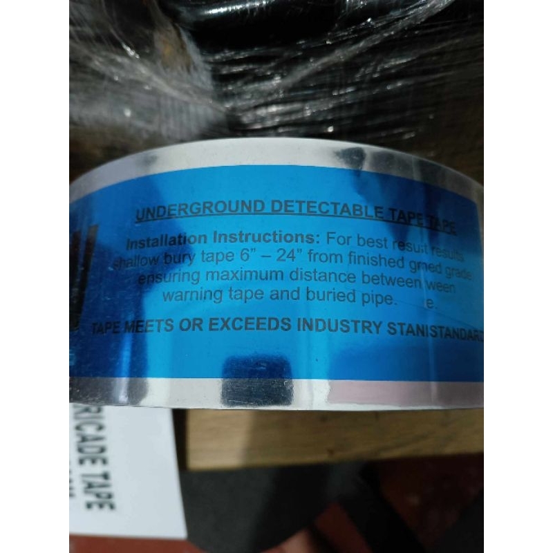 WARNING DETECTABLE TAPE CAUTION WATER LINE 6-32 INCHES MARKINGS ...