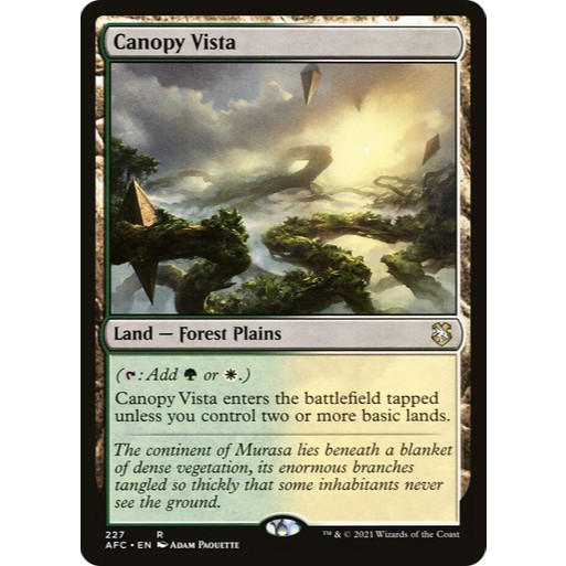 Canopy Vista - Adventures in the Forgotten Realms Commander | Shopee ...