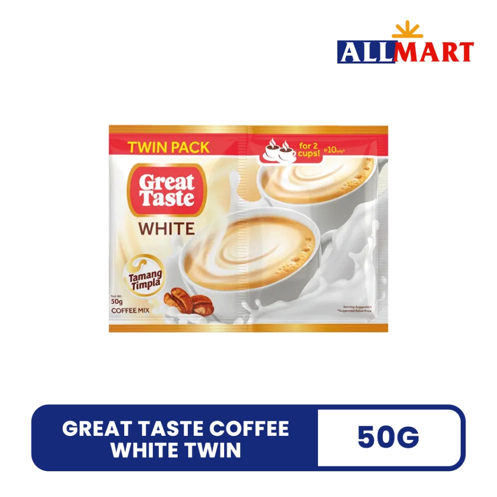 Great Taste Coffee White Twin 50g | Shopee Philippines