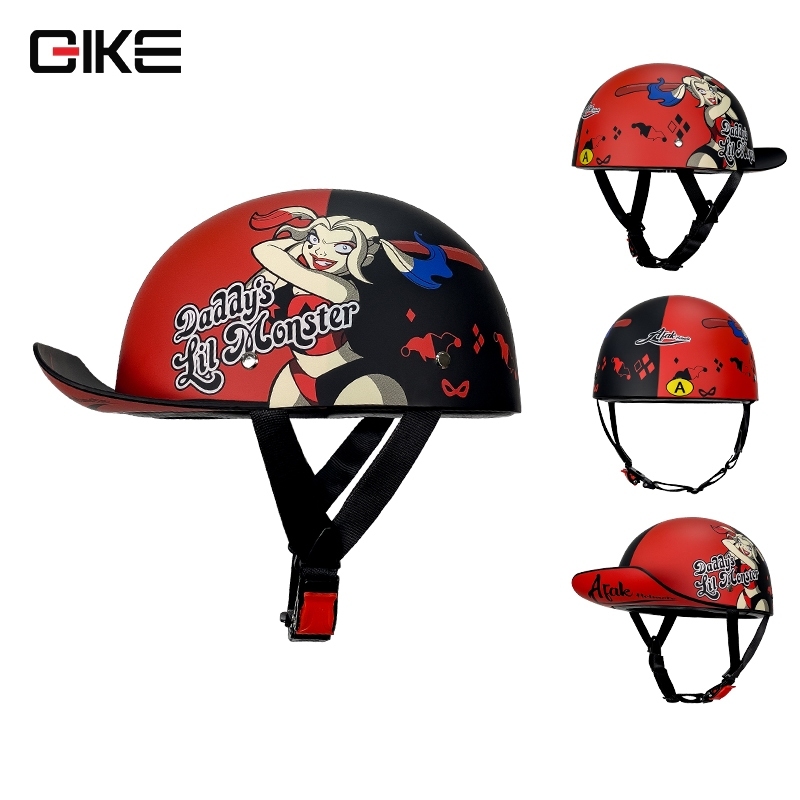 QIKE & EVO QK-001 ICC Standard Motorcycle Double Miorr Half Face Helmet ...