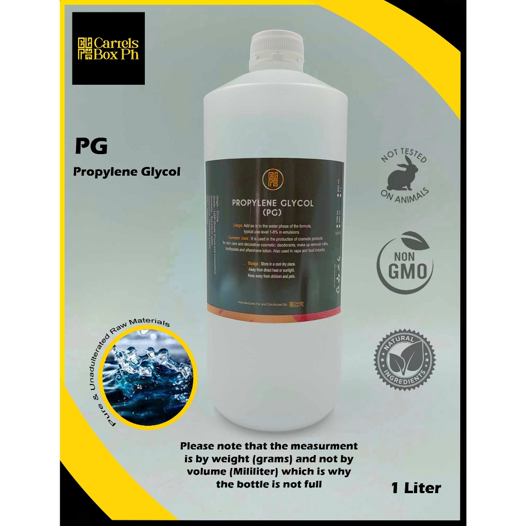Propylene Glycol USP Grade | PG (250ml/500ml/1L) | Shopee Philippines