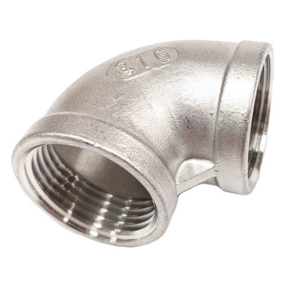 Stainless Steel Elbow (1/4 - 1) 90 Degree Threaded Screw Type Fittings ...