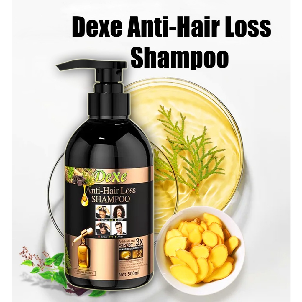 Dexe Shampoo (500ML) Anti Hair Loss 3X Expert Moisturizing Hair Growth ...