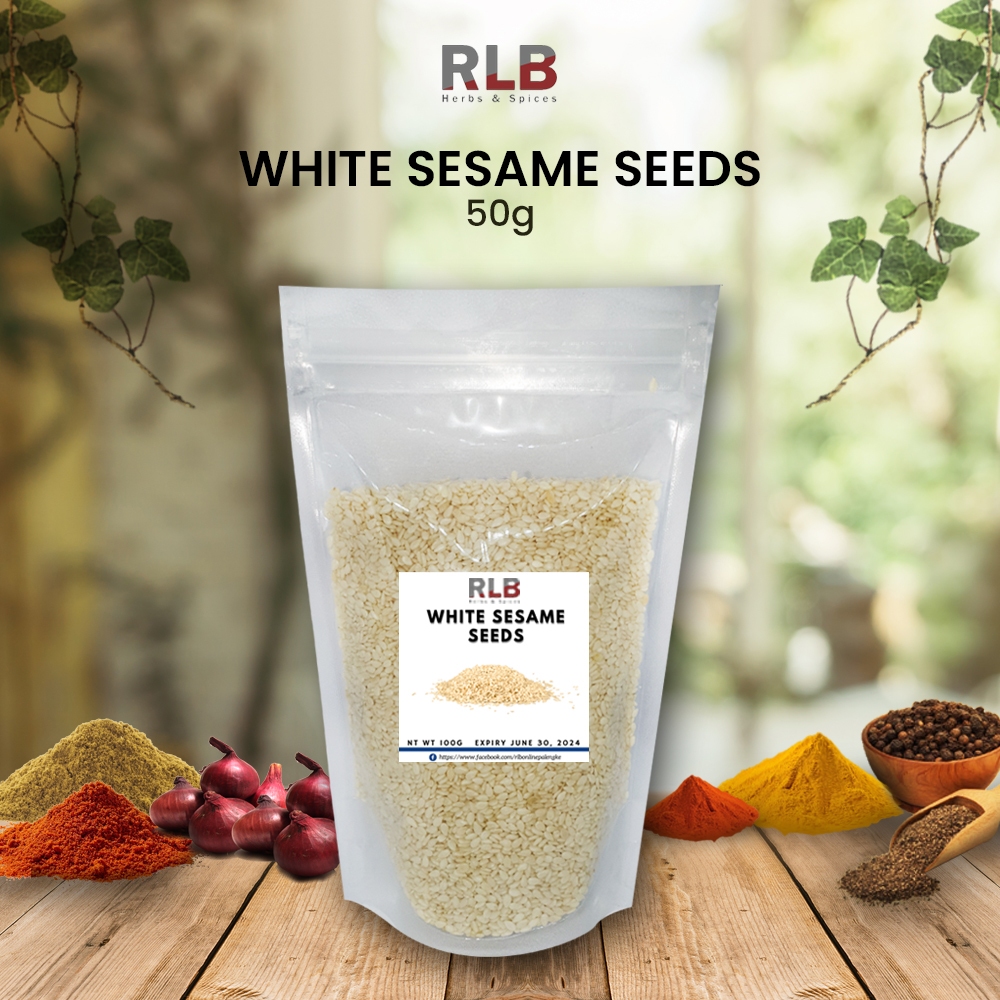 50 grams White Sesame Seeds Natural Cooking Essential Kitchen ...