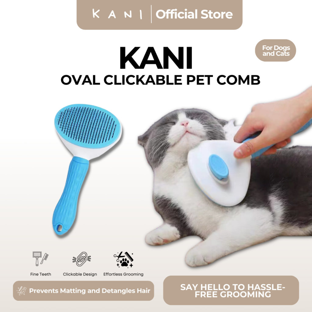 KANI Pet Dog Comb Brush Cat Comb Grooming Cleaning Comb Hair Fur ...