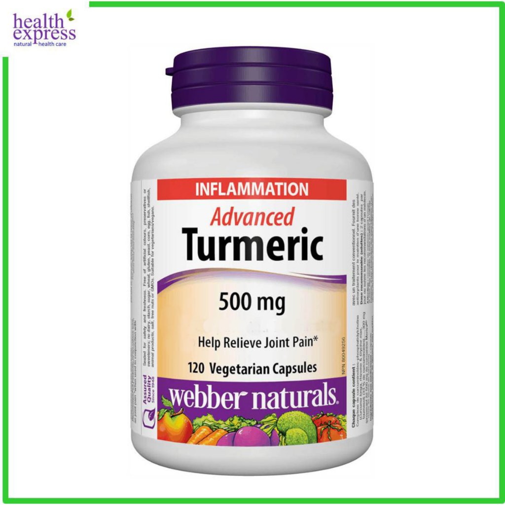 webber naturals - Advanced Turmeric 120 V capsules(RANDOM Packing ...