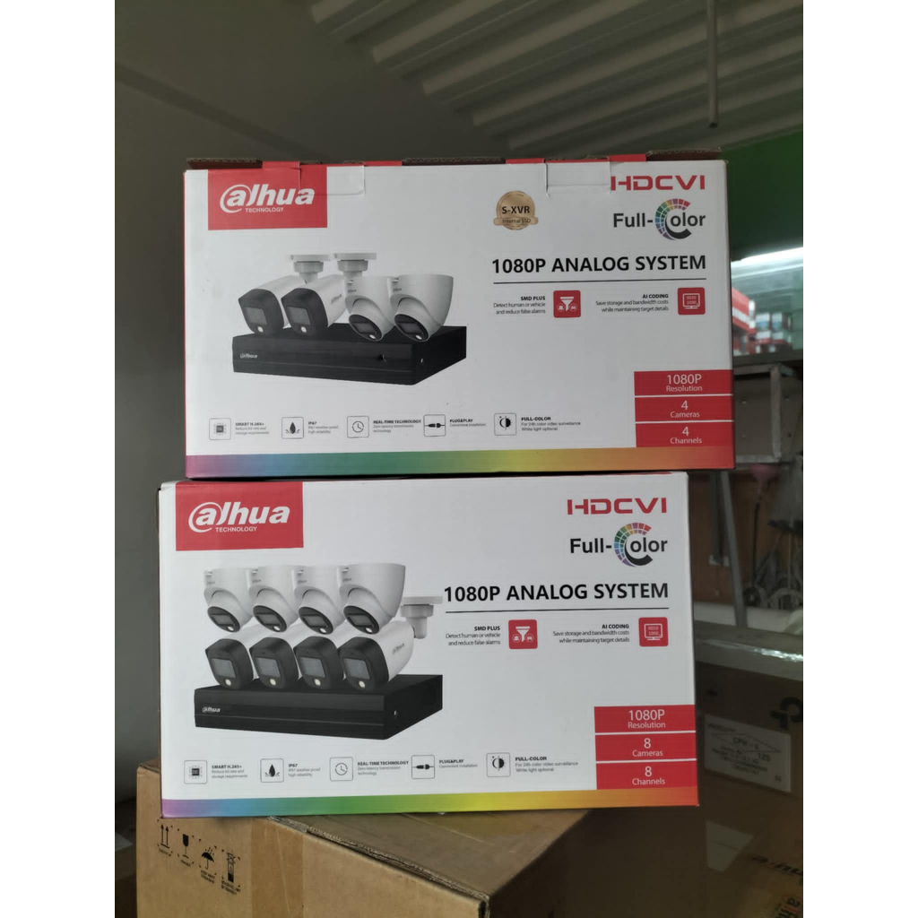 Dahua 2mp full-color cctv KIT with built-in 1TB SSD | CVI2MP4B4D-FC(1T ...