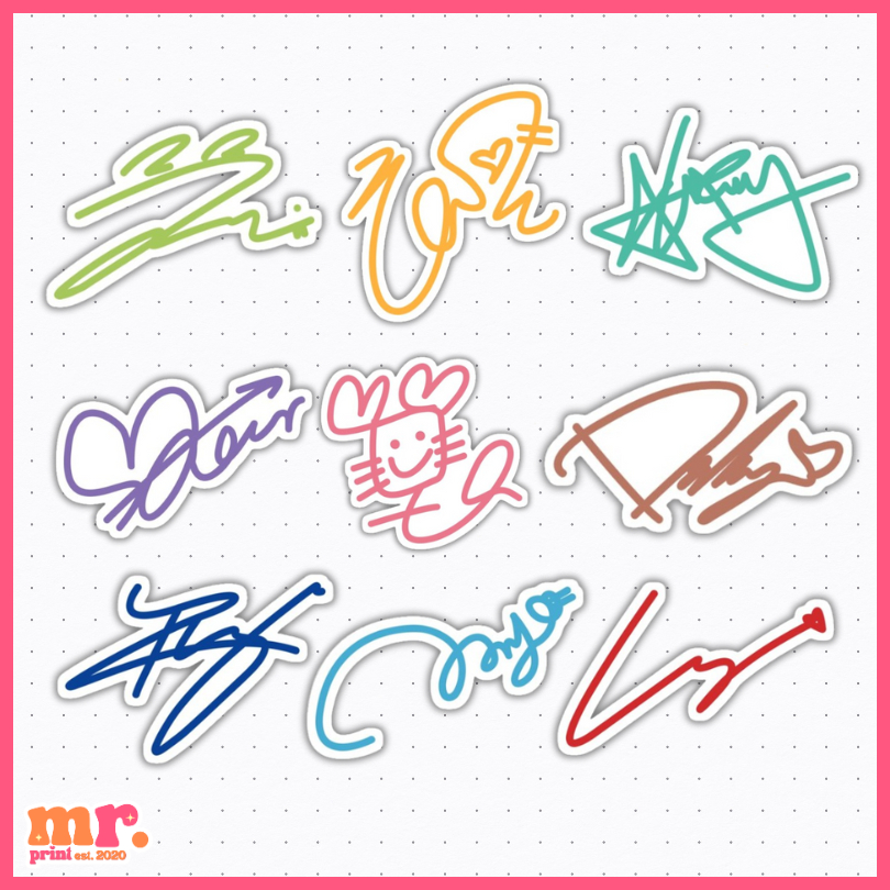 TWICE AUTOGRAPHS VOL 1 STICKERS KPOP SIGNATURE STICKER | Shopee Philippines