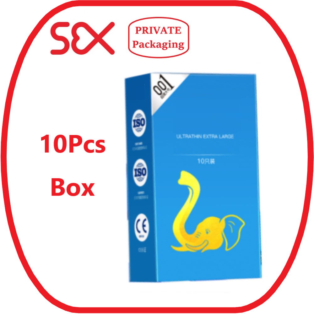 Extra Large Hyaluronic Acid Safety Stimulation Natural Latex Condom Adult Sex Toys For Men 10pcs
