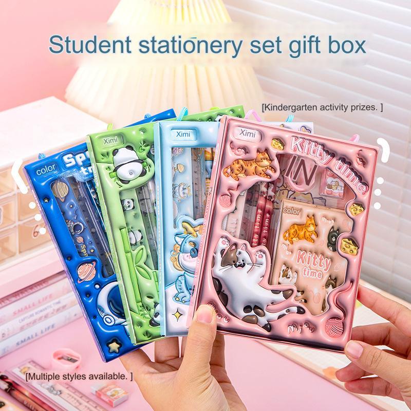 6IN1 Cartoon Stationery Set Student Pencil Set Children's Pencil ...