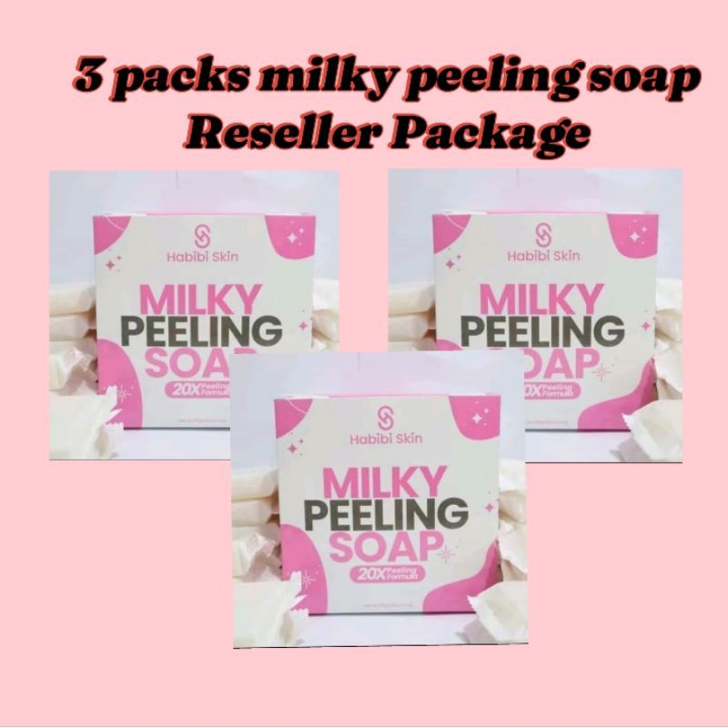 Habibi Milky Peeling Soap 3 box Reseller Package | Shopee Philippines