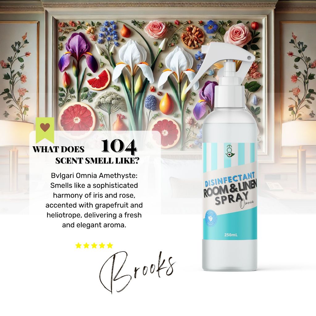 My Home 104 OMNIA Premium Room and Linen Disinfectant Spray Paraben ...