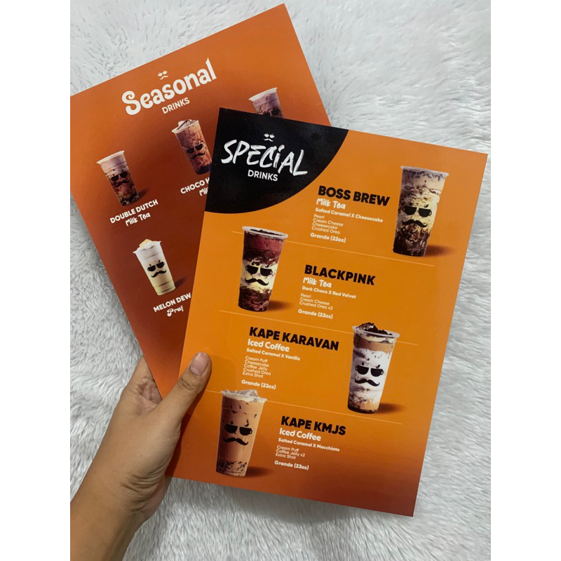 Flat type Sintra Board | Menu Board | Signage A4 size | Shopee Philippines