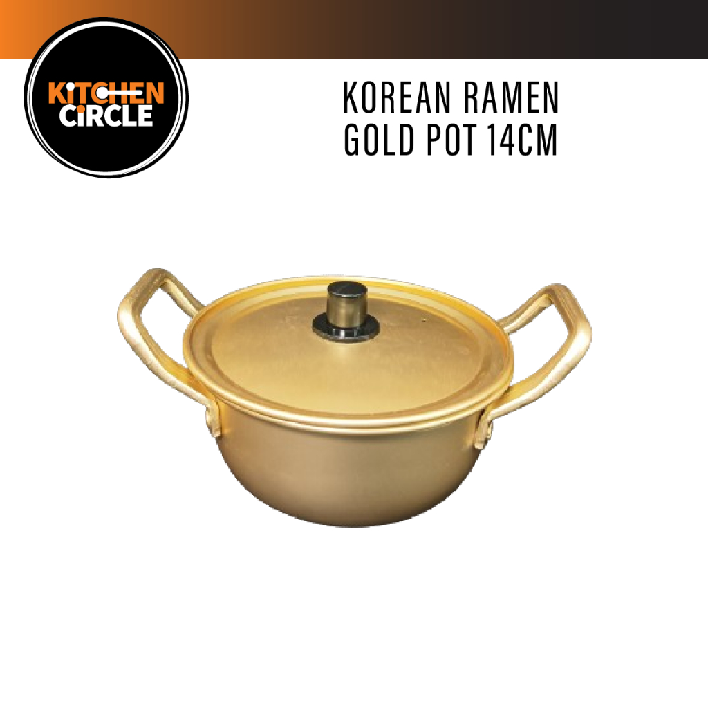 Korean Gold Ramen Noodle Pot/ Nembi 14cm | Shopee Philippines