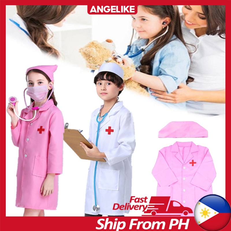 Children Doctor Role Play Costume Performance Costume For Kids Nurse ...