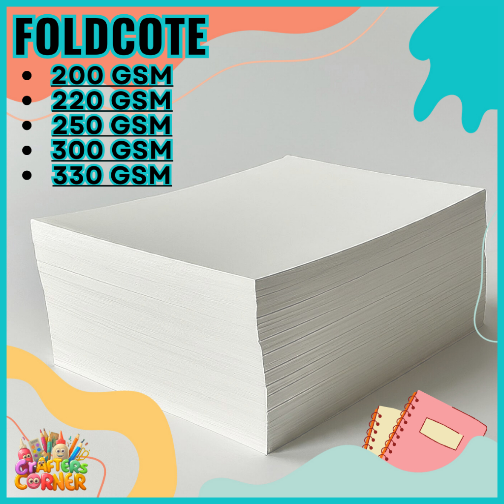 FOLDCOTE BOARD 200-330GSM 25pcs per pack | Shopee Philippines