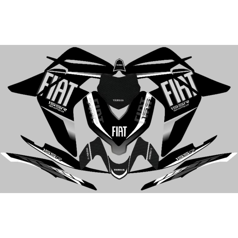 Sniper 155 Yamaha FIAT Decals High Quality Sticker | Shopee Philippines