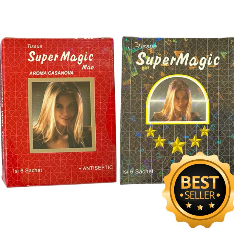 Super Magic Tissue for Men Safe & Effective 1 Box (6 Sachets) | Shopee ...