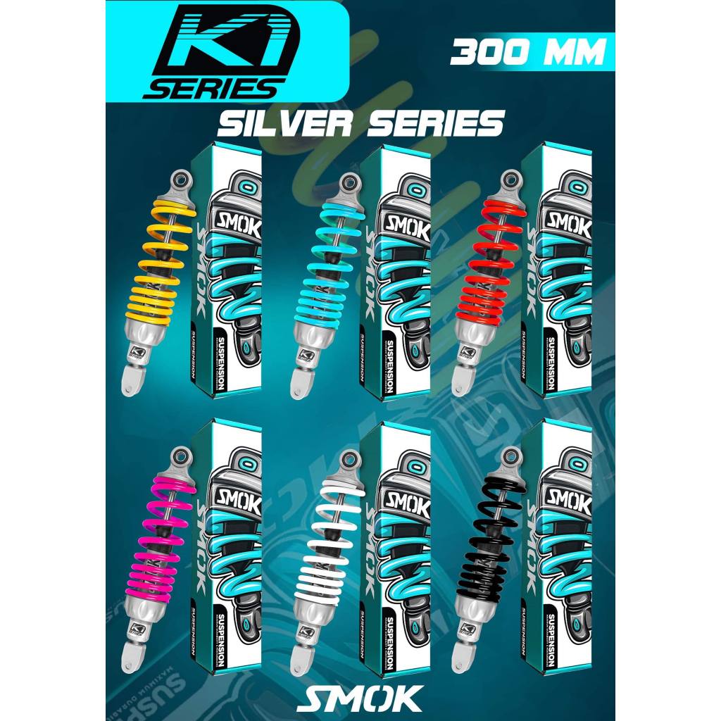 SMOK 280MM K1 SERIES REAR SHOCK FOR MIO I 125 / CLICK / BEAT FI / GENIO ...