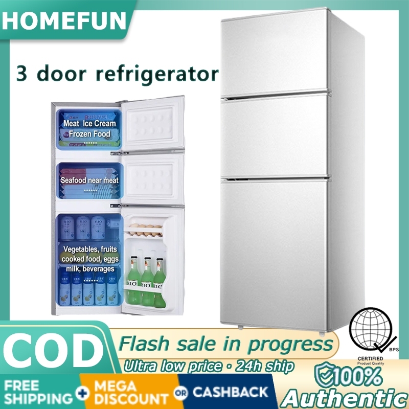 HOMEFUN Refrigerator Inverter Refrigerator With Freezer 158L For Room ...