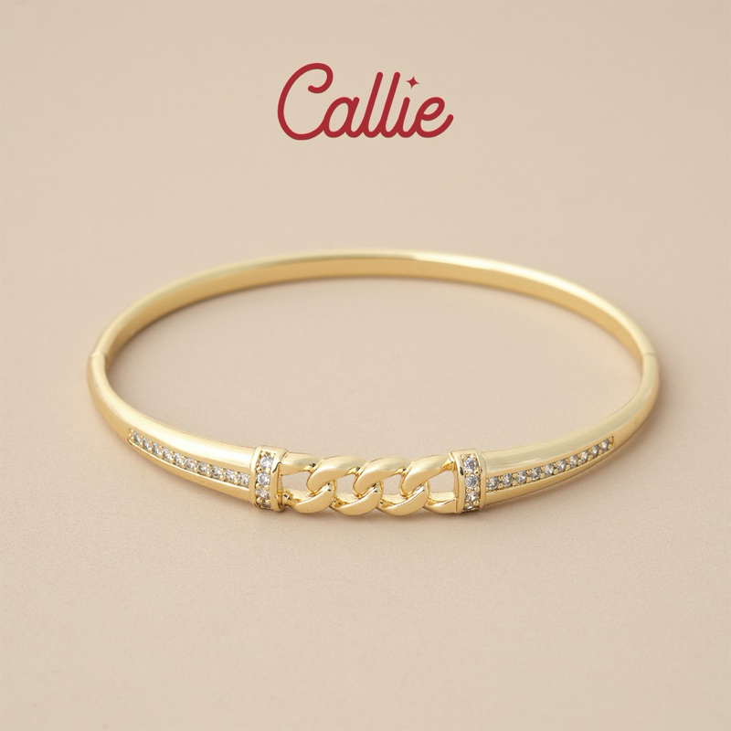 Callie 14k Gold Plated Premium Hailey Bangle Shop Callie | Shopee ...