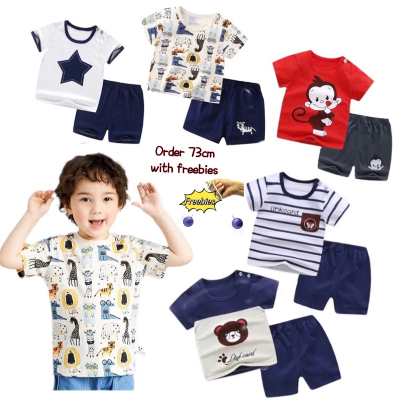 Terno For Kid Boy Terno For Baby Boy outfit Pajama Baby Clothes(60-90cm ...
