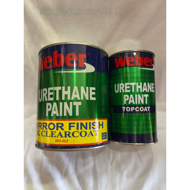 Weber Urethane Mirror Finish Top Coat with Catalyst | Shopee Philippines