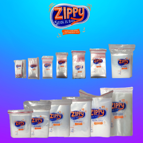 100pcs Zippy Seal It Recloseable Plastic Bags - [ZB#7/ZB#8/ZB#9/ZB#10 ...