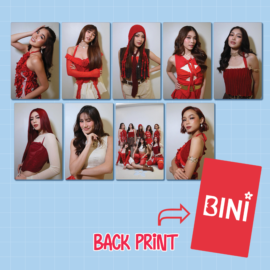 (9pcs) BINI PHOTOCARDS Set Fan-made HOLOGRAPHIC Laminated | Shopee ...