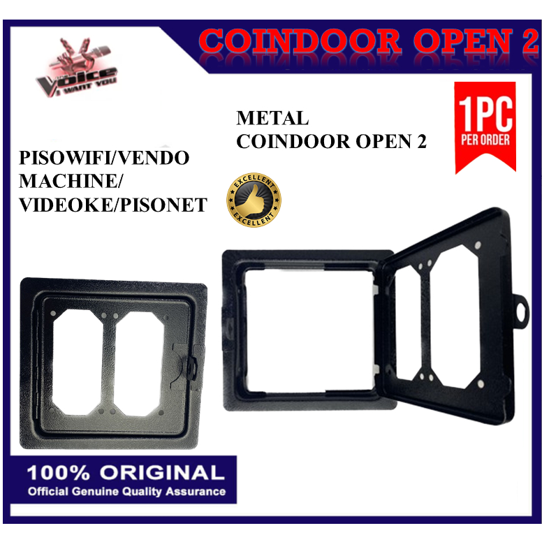 Dual Hole Coin Door (chrome black coindoor) | Shopee Philippines