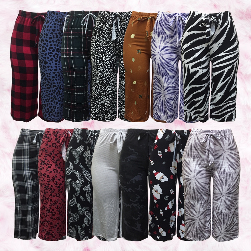 Women's Printed Square Pants Tokong Cropped Assorted Design COD 00019 ...