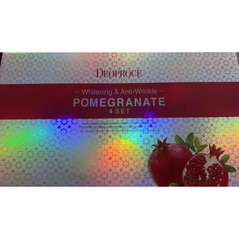 DEOPROCE Whitening & Anti-Wrinkle Pomegranate 4 Set (EXP: NOV 2025 ...