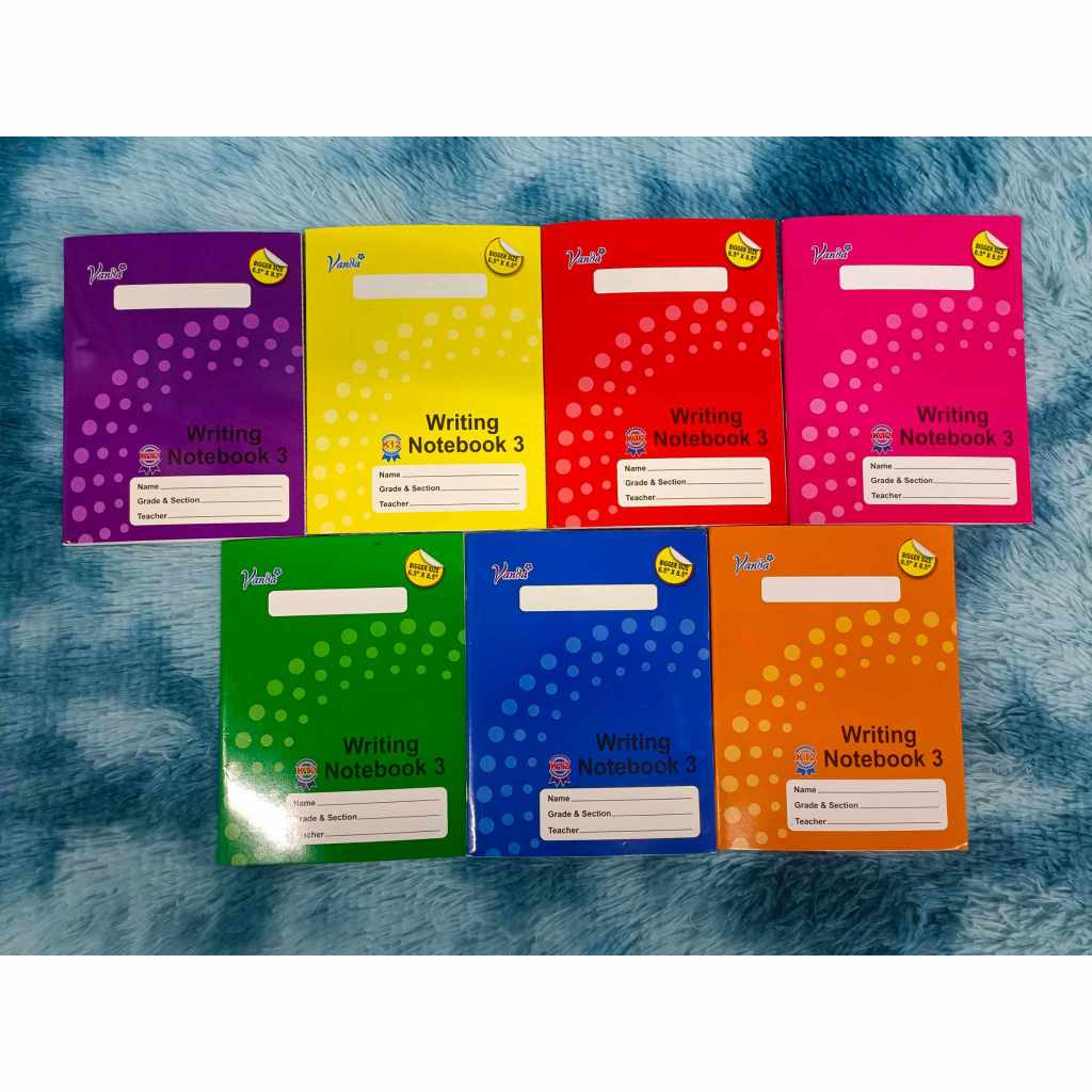 WRITING NOTEBOOK FOR K-12 STUDENTS - VANDA 3 | Shopee Philippines