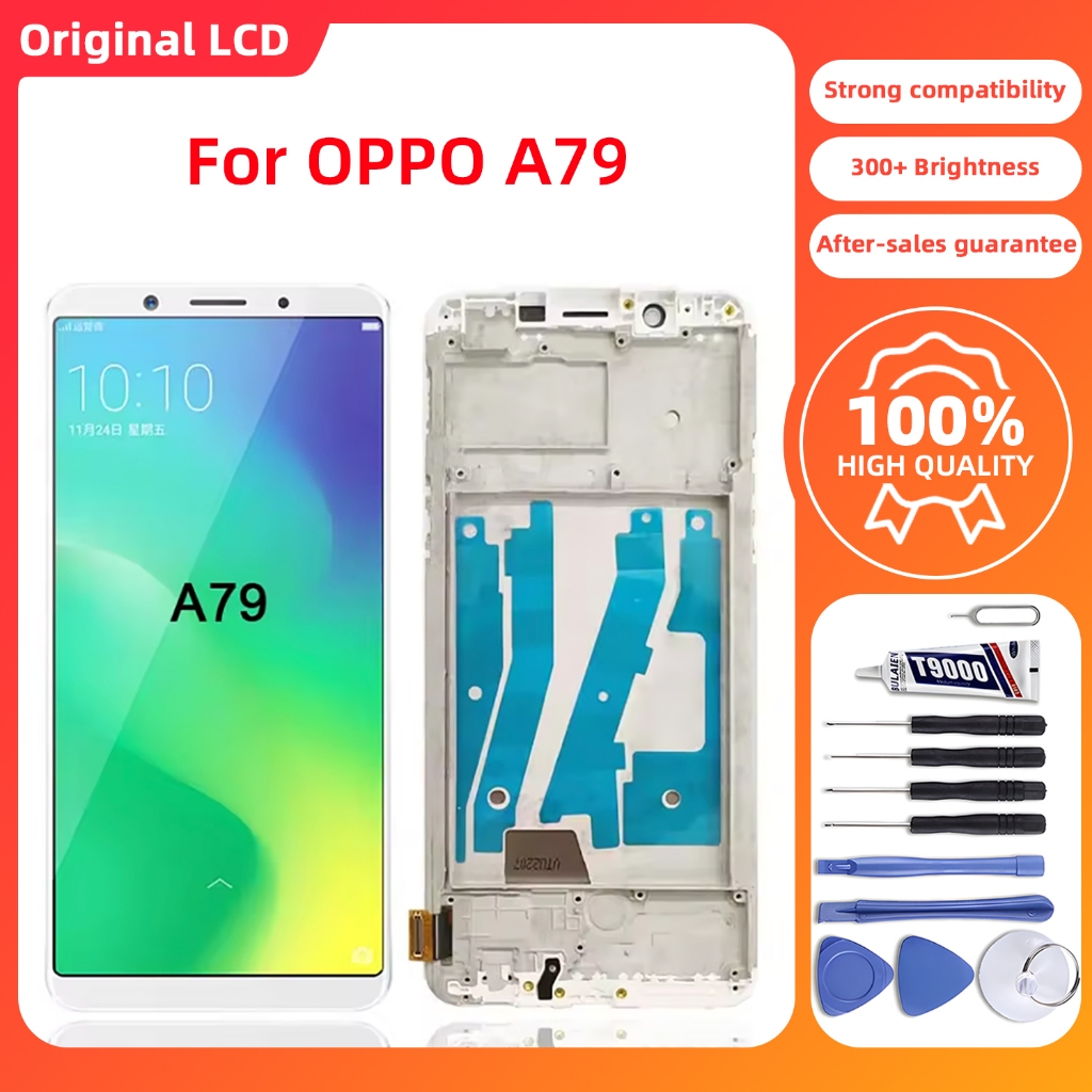LCD For OPPO A79 With Frame LCD Display Touch Screen Digitizer Full ...
