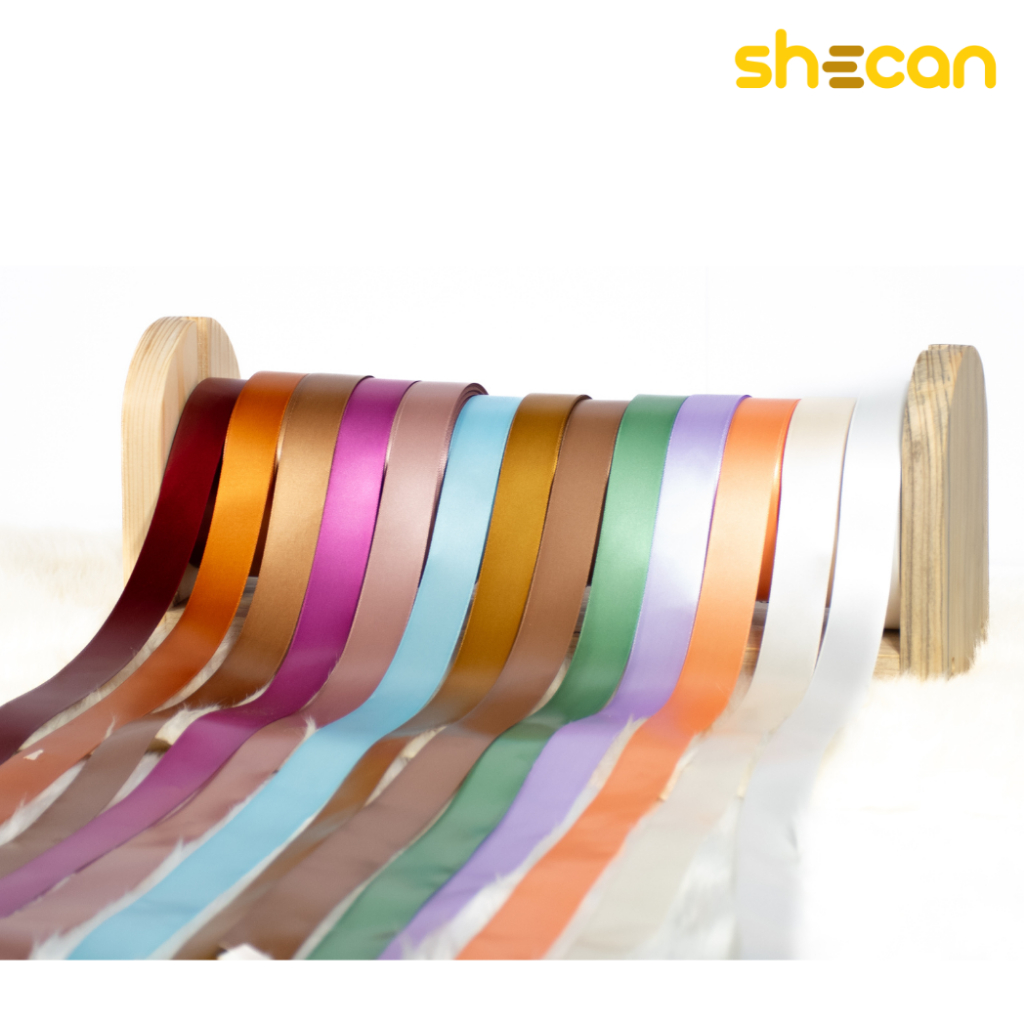 Shecan Double Edge Ribbon: White , Antique White, Antique Mauve, Blue ...