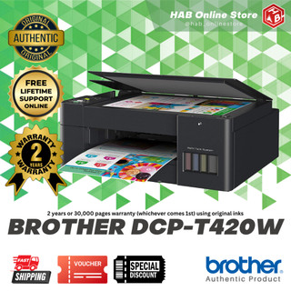 Brother DCP-T420w Wireless Ink Tank Printer Scanner Copy Xerox ...