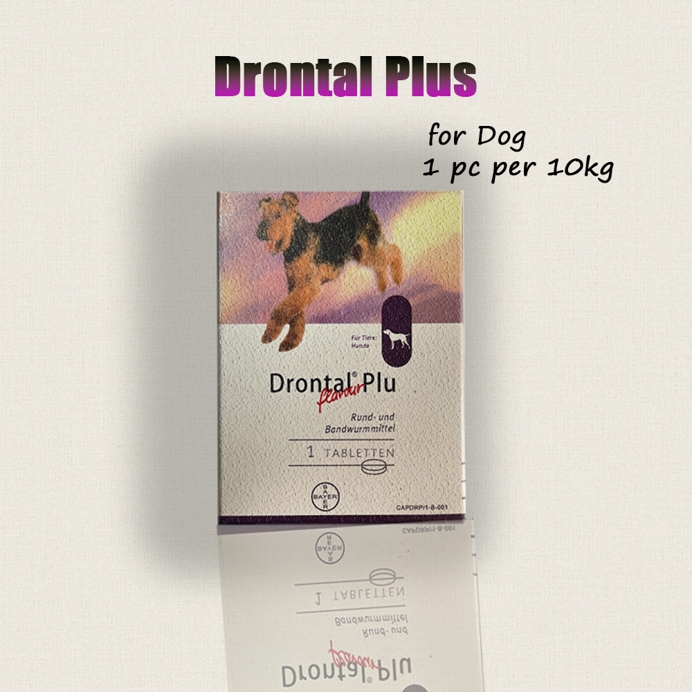 Drontal DOG Original Plus Flavor Effective DOG Worm Medicine For Puppy ...